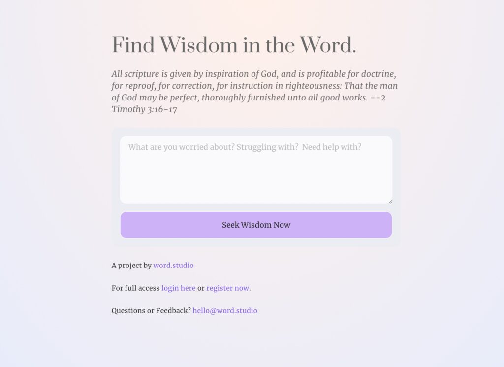 Wisdom Seeker • Word.Studio