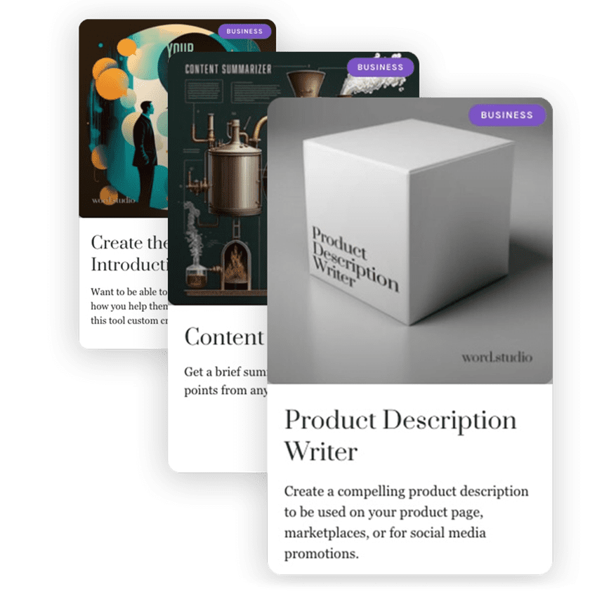 Word.Studio: Custom AI Tools, Templates & Prompts